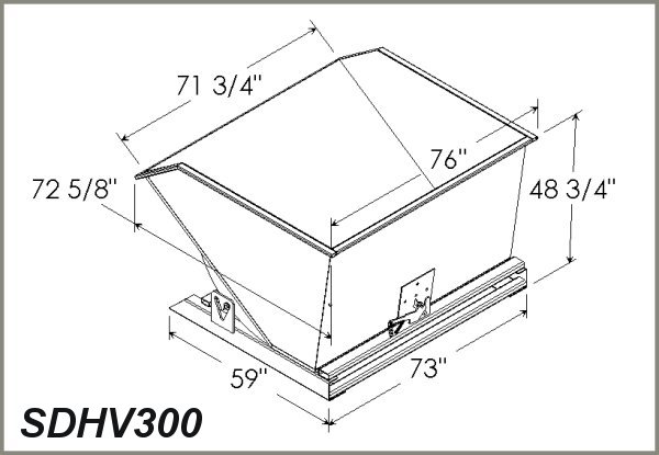 Conteneurs auto-basculant en acier SDHV